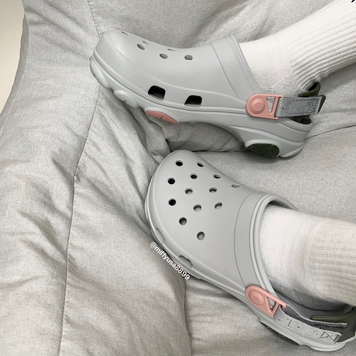 Crocs Classic All Terrain Clog 特林洞洞鞋 軍綠粉灰【206340-1FS】 – MiffyUSA米菲美國