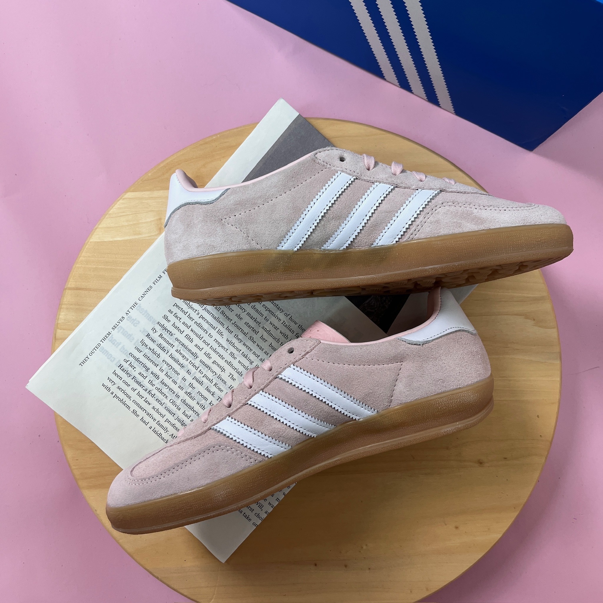 Adidas Gazelle Indoor 粉色空間 焦糖底【IH5484】 – MiffyUSA米菲美國