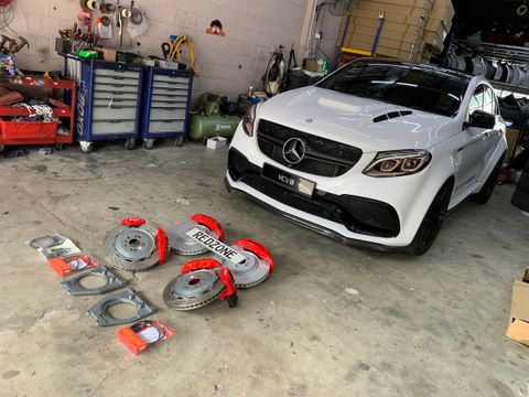 Mercedes Benz GLE450 AMG Brake system upgrade . – Redzone Motorsports ...