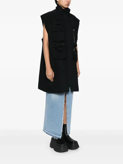 MM6 multi-pocket zip-up vest – TRENDS