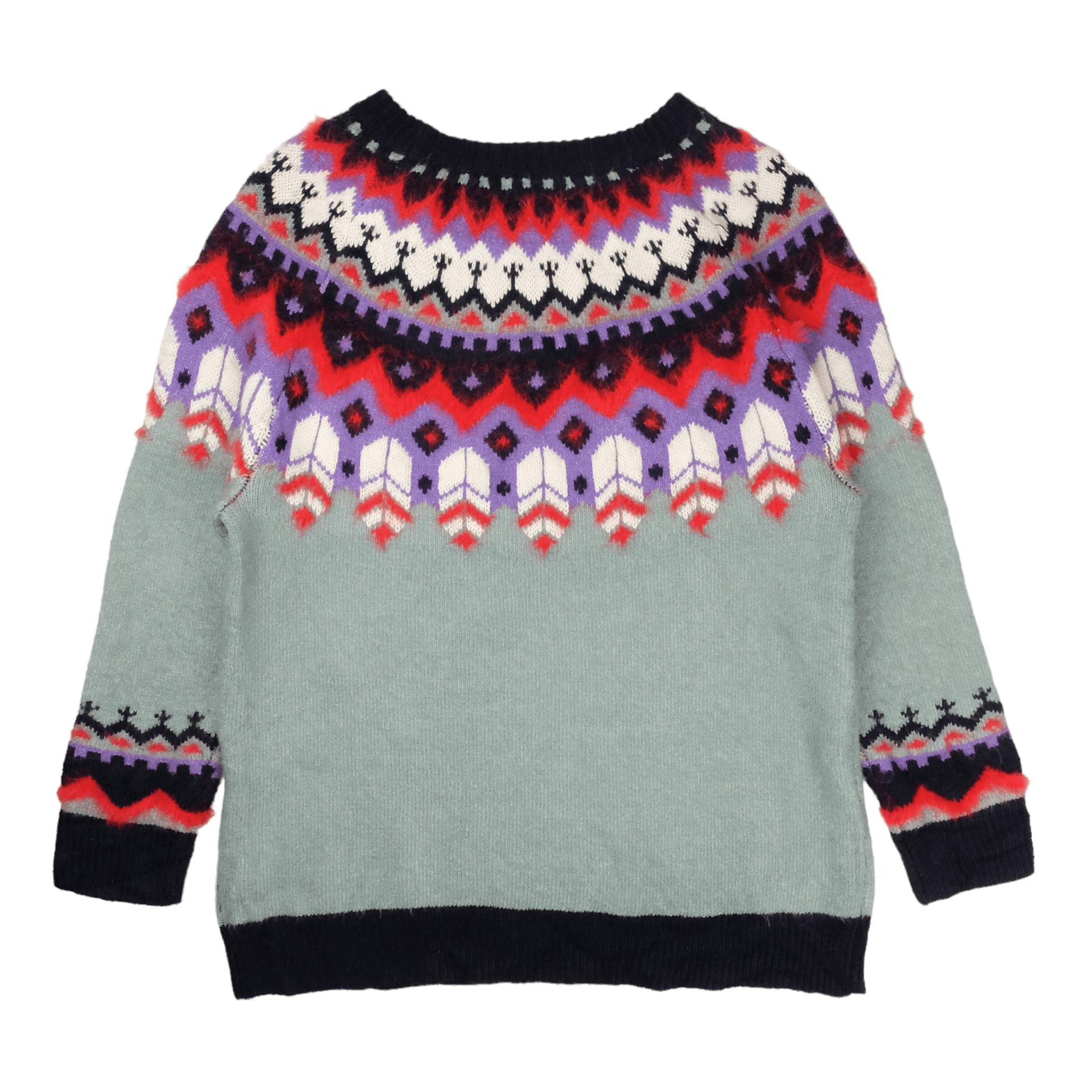 Titicaca Tribal Print Feather Knit Sweater – FIFTH