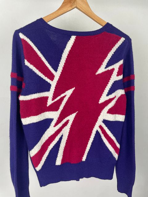 Candy Stripper Lightning Union Jack Knit Cardigan – FIFTH