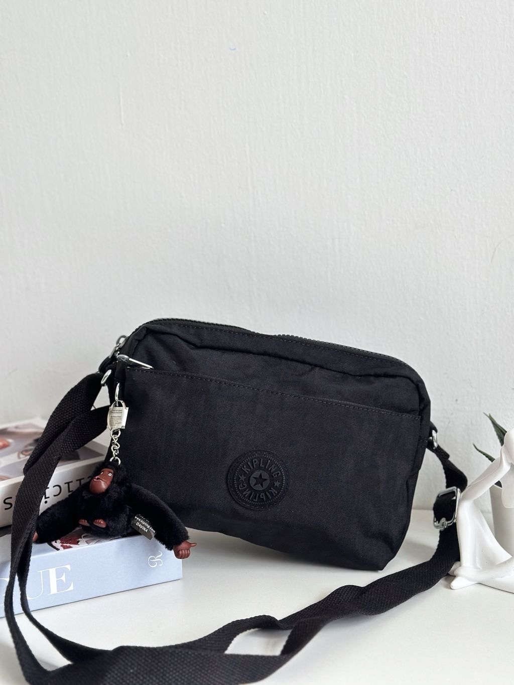 KIPLING KI9337 NYLON CROSSBODY IN BLACK – Just A pose Authentic Purchase / JA POSE BEAUTY ...