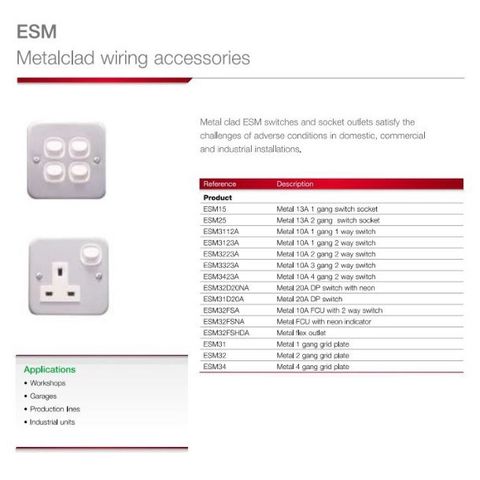 SCHNEIDER ESM METAL 1G / 2G / 3G / 4G 1WAY OR 2 WAY SWITCH – Syarikat ...