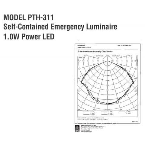 PNE PTH-311 LED EMERGENCY LIGHT RECESSED MOUNTED – Syarikat Elektrik Combi