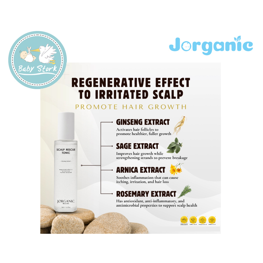 Jorganic Renewelle Scalp Rescue Tonic 150ml – Baby Stork (MRI2015/1030)