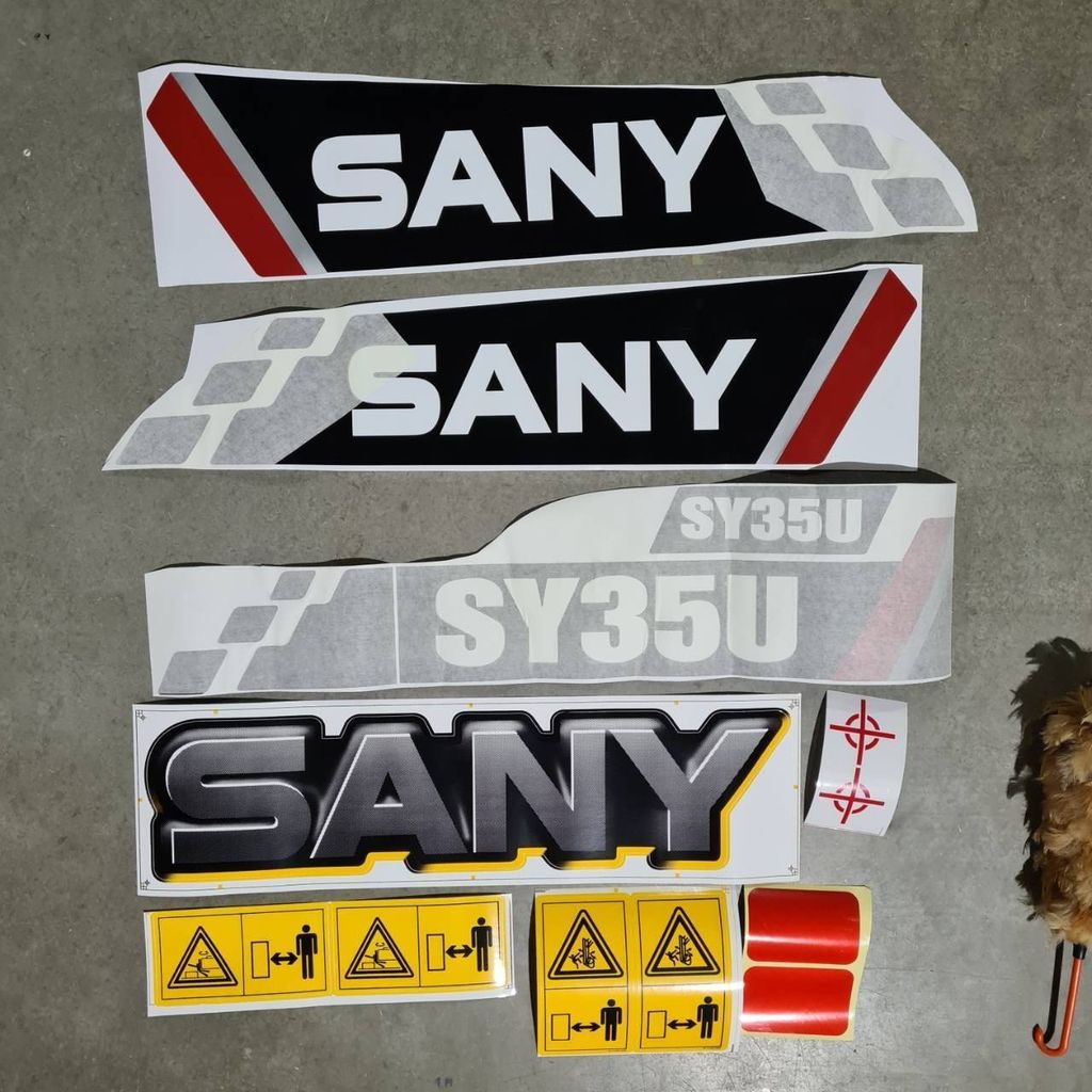 สติ๊กเกอร์ SANY SY35U-10 Sticker ติดรถแมคโคร – ALAI MAKRO อะไหล่แม็คโคร