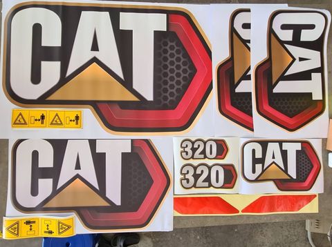 สติ๊กเกอร์ CAT E320GC Caterpillar – ALAI MAKRO อะไหล่แม็คโคร