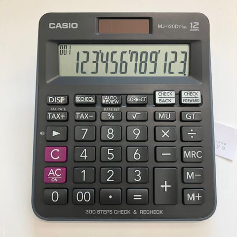 CASIO MJ120D 12 Digits Check & Recheck Calculator – Bunkuya