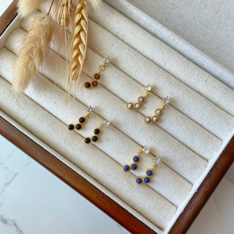 L1173 : Dainty gemstone necklace & earrings – Lynette Lee Jewellery