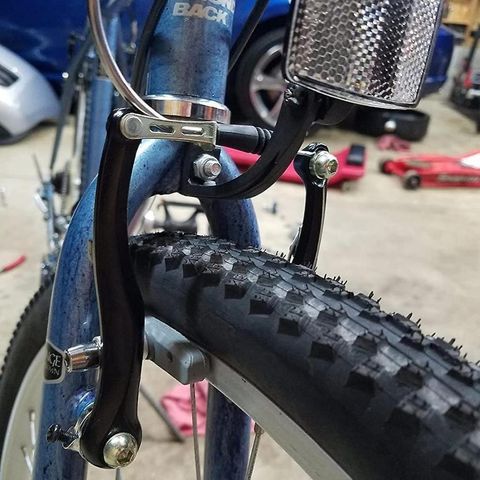 V BRAKE SET FOR MTB BASIKAL ALLOY BRAKE SESUAI MTB BMX LADIES BIKE ...