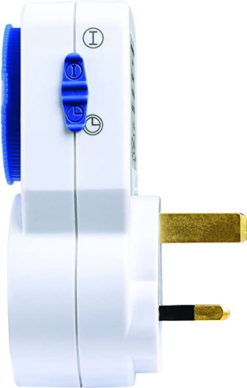 Masterplug TMS24-MP Energy Saving Daily Mechanical Segment Timer Plug ...