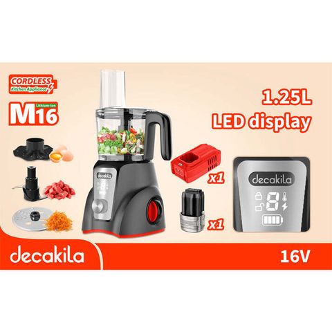 Decakila 16V SHARE Battery Series Cordless Food Processor (KEMG027 ...