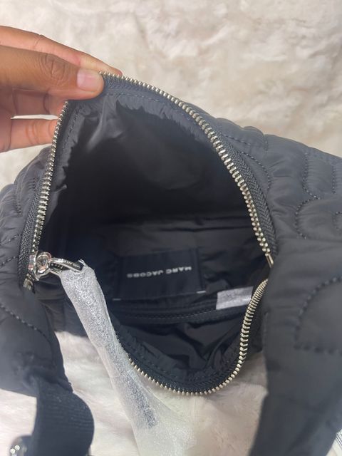 MARC JACOBS SMALL JUMBLED LOGO WORKWEAR NYLON SHOULDER BAG – USA With Love