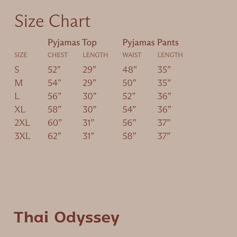 Pyjamas Set – Thai Odyssey Online Store
