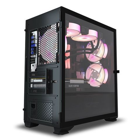DarkFlash DLM23 Luxury M-ATX Gaming Casing with 3pcs darkFlash CL6 ARGB ...