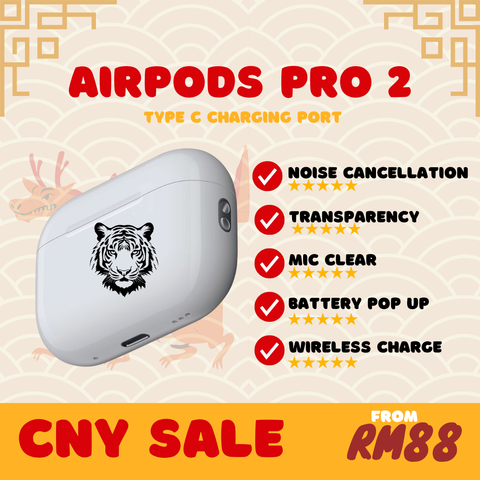 Airpods Pro 2 Tiger Chipset (type c / lightning) – SahabatGajet