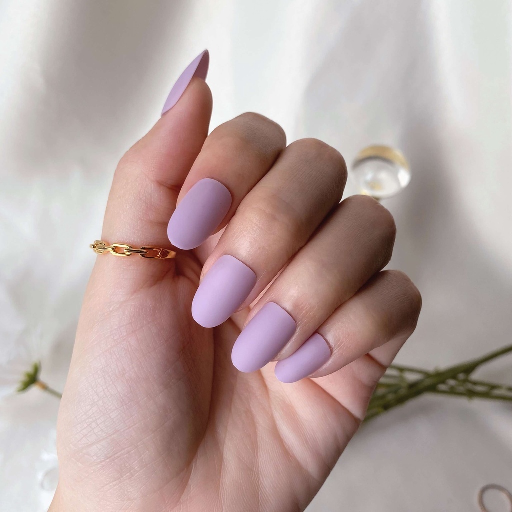 Acrylic Nails Light Purple