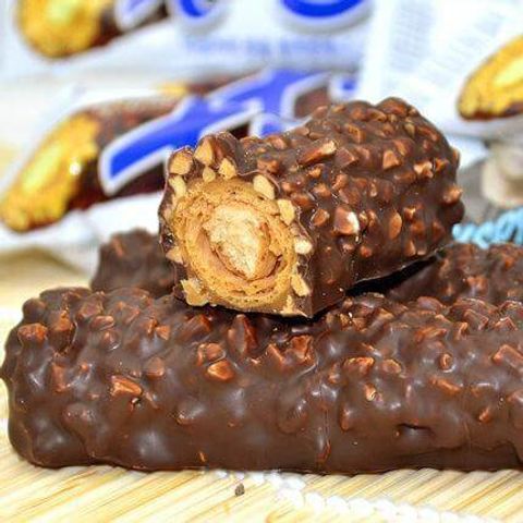 【HOT in Korea】SAMJIN X-5 Peanut Chocolate Crunch Bar 18ea 花生夹心朱古力棒 (5 ...