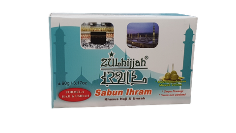 Zulhijjah Ihram Bath Soap 90gm – BinNurdin Butik Kelengkapan Haji dan Umrah