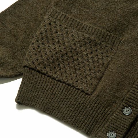 DEMARCOLAB VENT PANEL KNIT CARDIGAN (COYOTE) – NEXHYPE