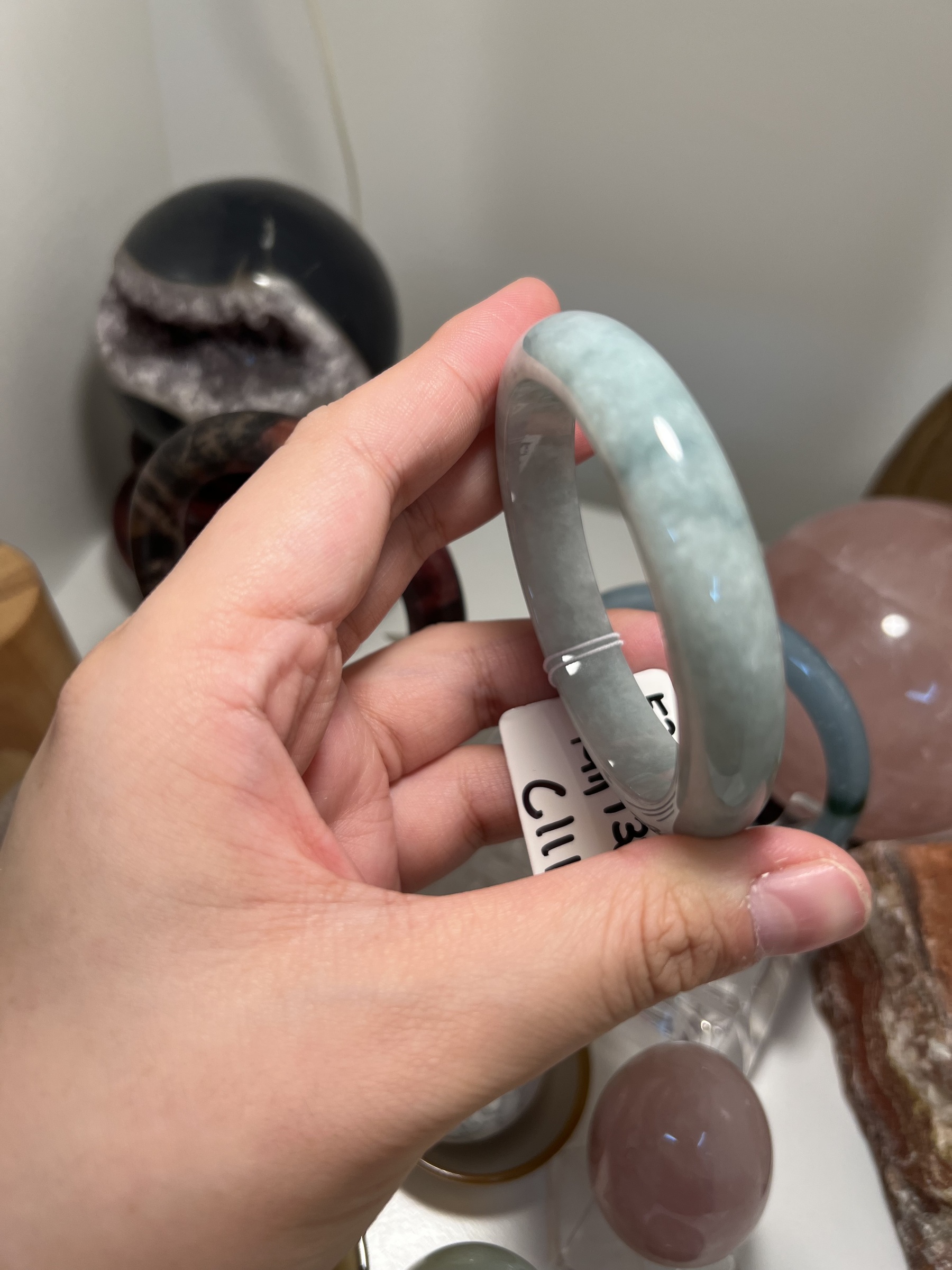 jadeite myanmar burma jade 57.6x12.3x7.5 mm 翡翠 手镯 – Moritabear Sdn Bhd