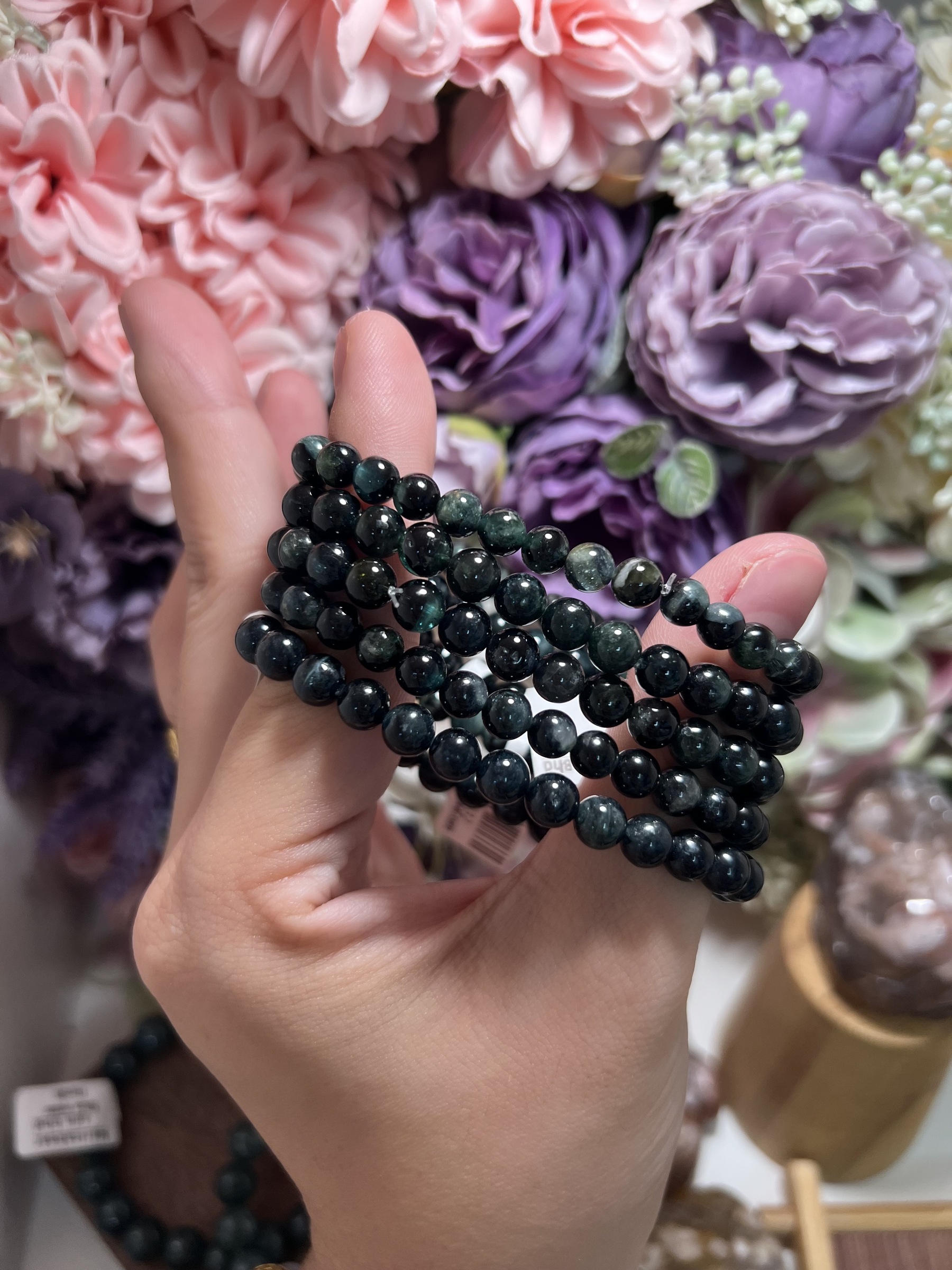blue black tourmaline 6.4mm 黑蓝 玫瑰 碧玺 – Moritabear Sdn Bhd