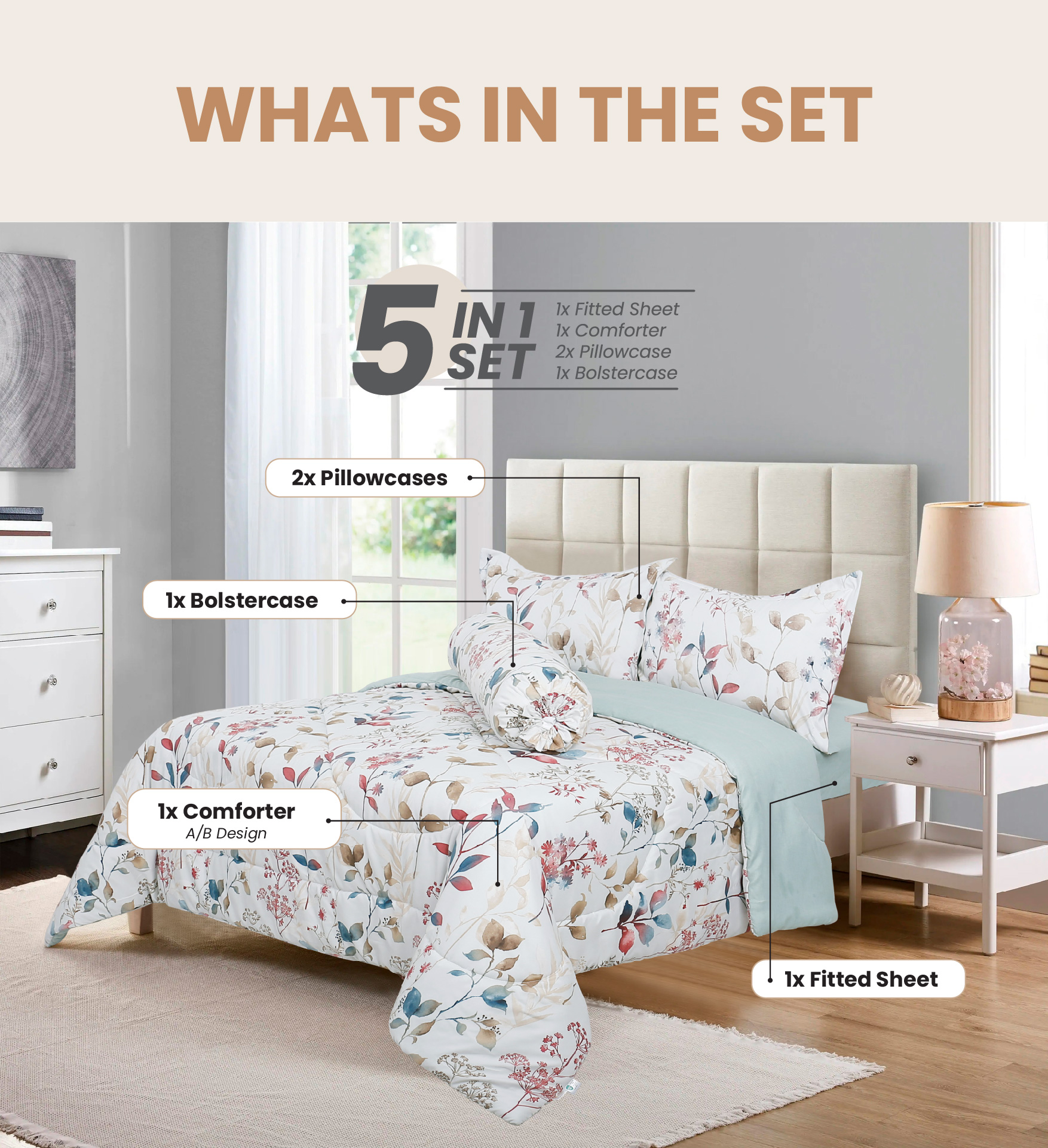 BLOOMORA: Premium Comforter Sheet Collection – SulteraXclusive