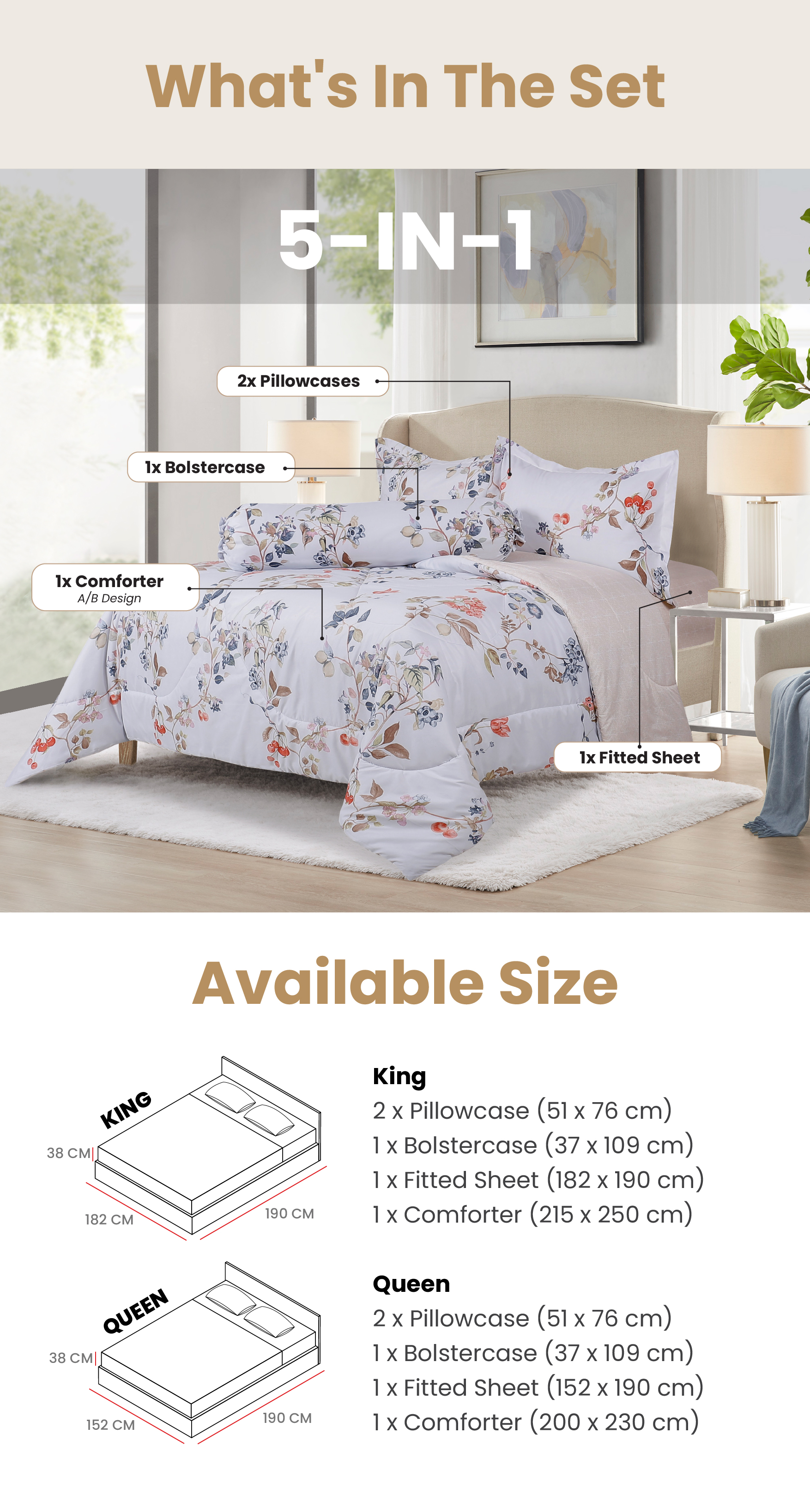 BLOOMORA: Premium Comforter Sheet Collection – SulteraXclusive