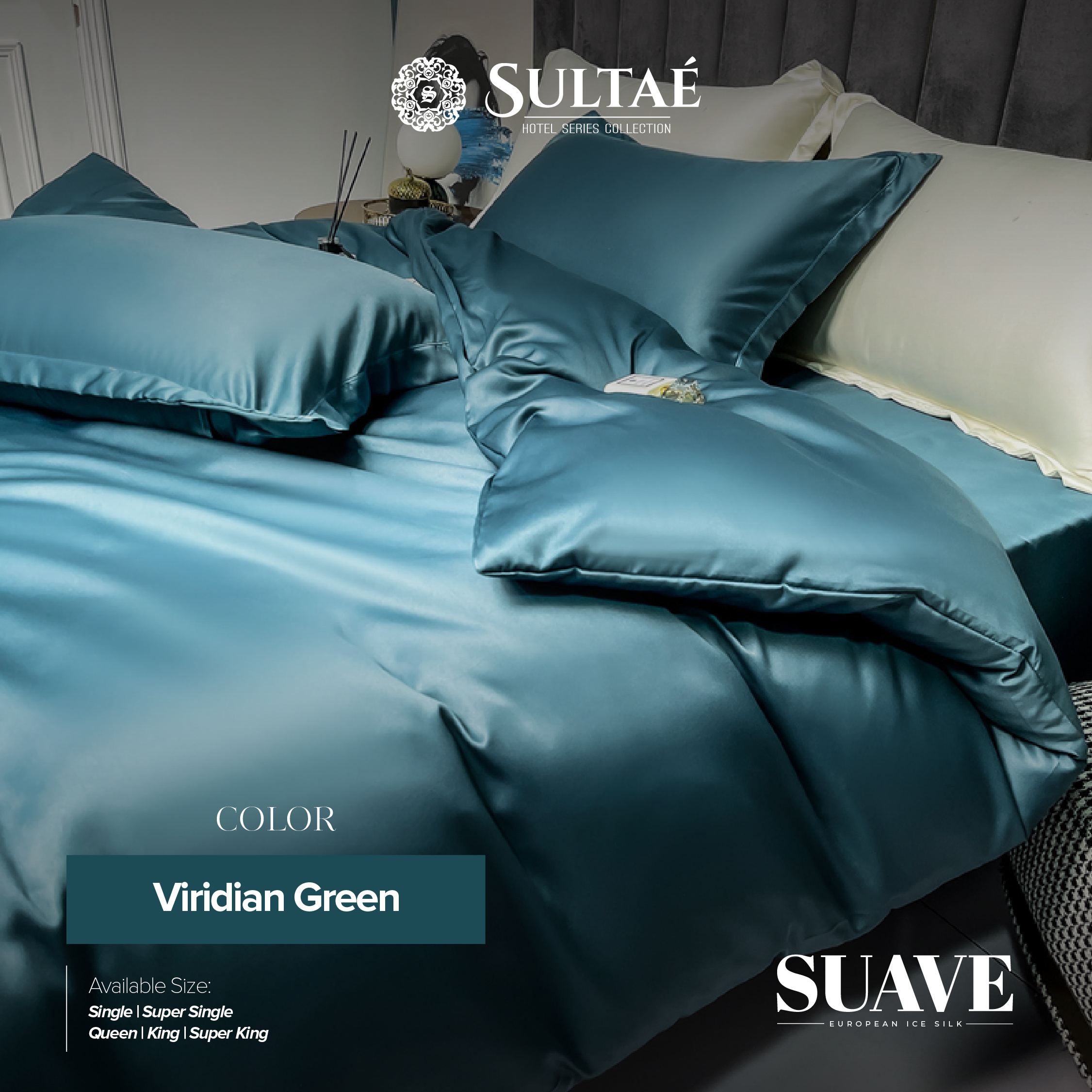 SUAVE - European Ice Silk Plain Series Bed Sheet – SulteraXclusive