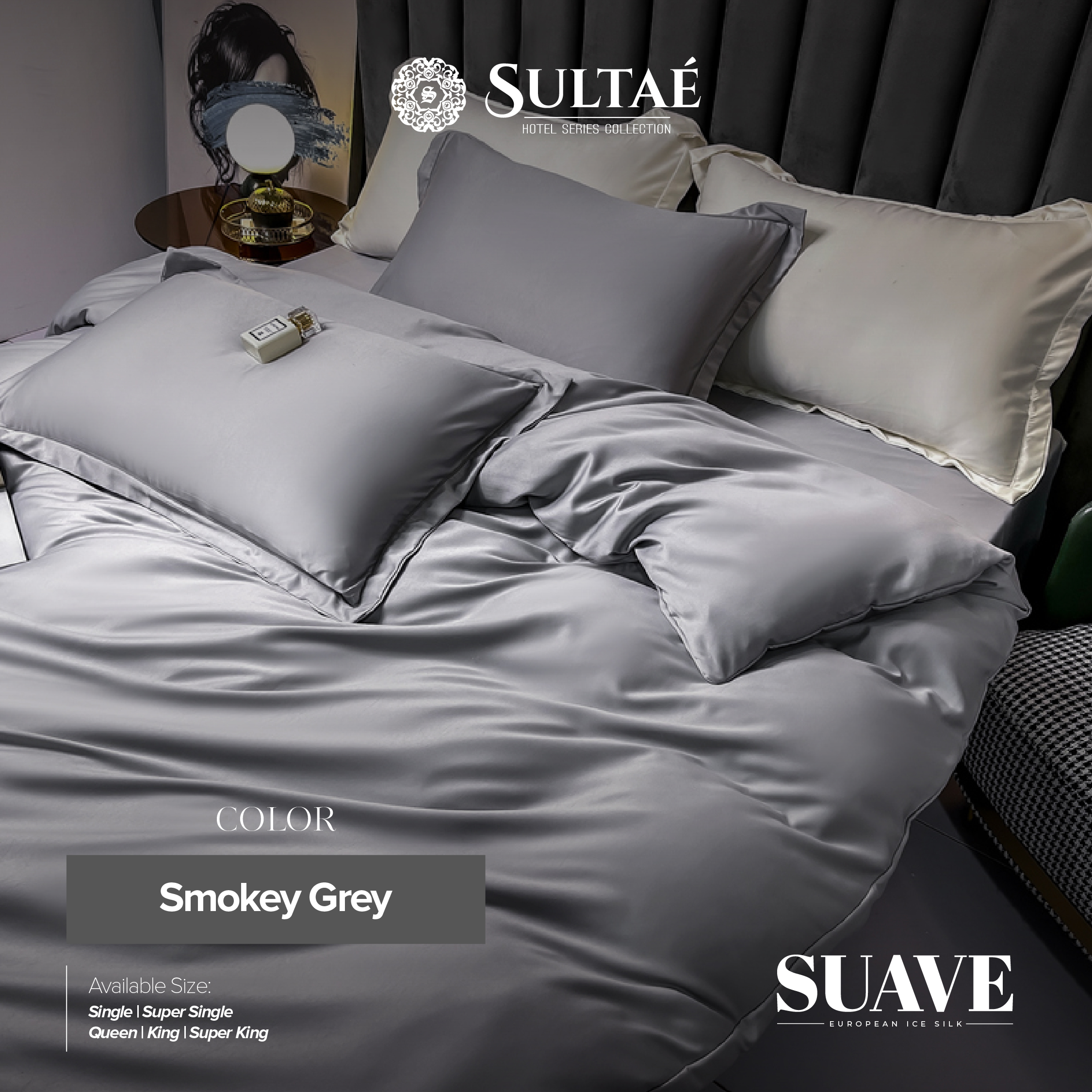 SUAVE - European Ice Silk Plain Series Bed Sheet – SulteraXclusive