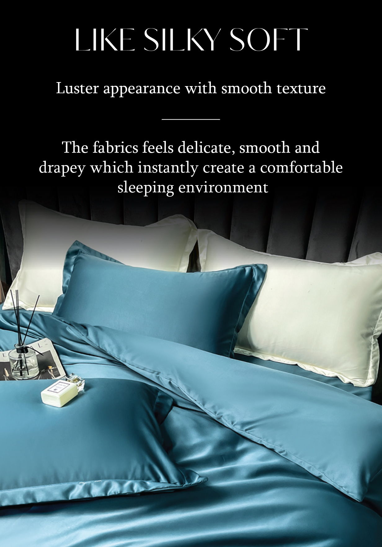 SUAVE - European Ice Silk Plain Series Bed Sheet – Sultera Exclusive