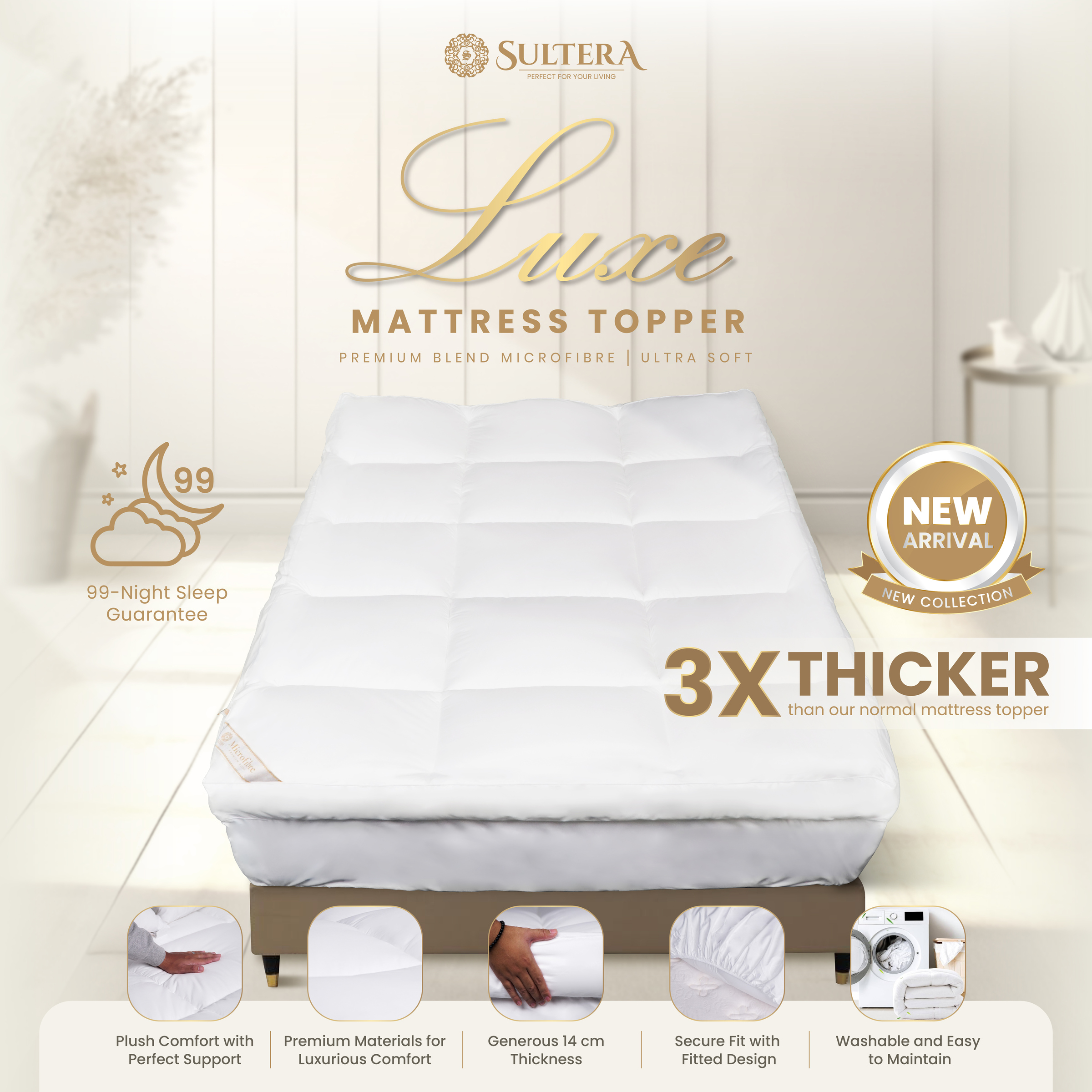[NEW] LUXE Mattress Topper – SulteraXclusive