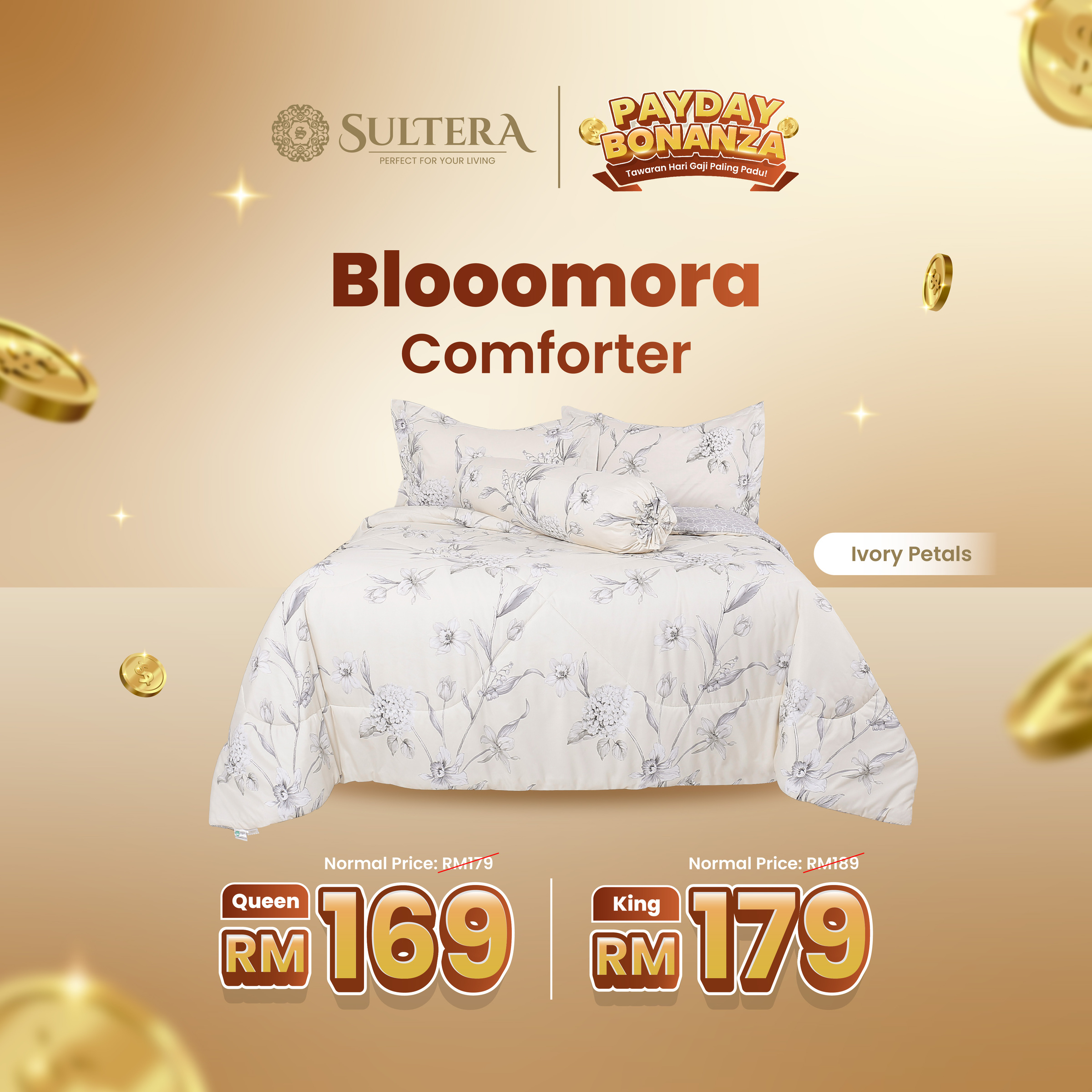 BLOOMORA: Comforter Sheet Collection - 800TC – SulteraXclusive