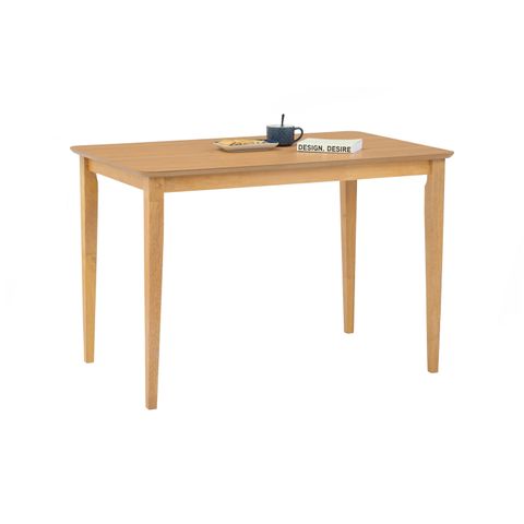 Tekkashop FDCT0427NA 1.1M Solid Wood Dining Table Modern Simple MDF+Ash ...