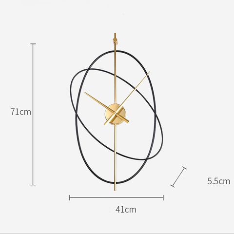 Tekkashop FDCL259 Industrial Futuristic Design Metal Oval Shaped Wall ...