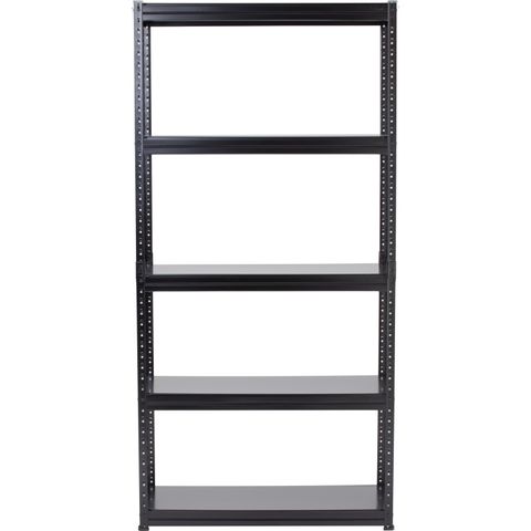 Tekkashop FDBC625BL Modern Open Concept Heavy Duty Metal 5 Tier ...