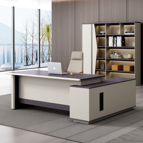 Tekkashop FRDT1816 Modern Saga L Shaped Director Office Table with ...