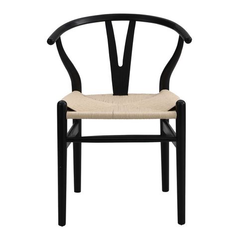 Tekkashop FDDC792BL Japanese Retro Design Weaving Rattan Seat Dining ...