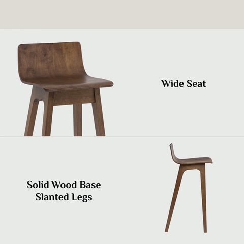 Tekkashop FDBC994 Retro Cafe Design Solid Bentwood Seating High Bar ...