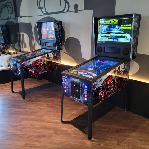 Tekkashop PBPB32 Virtual Visual 32 Inch Screen Operated Pinball Arcade ...