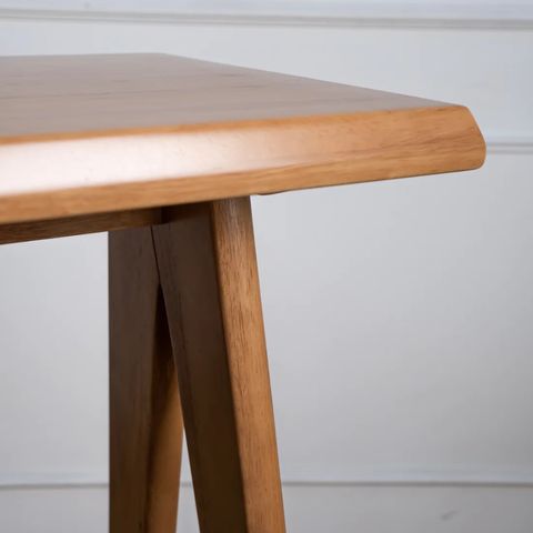 Tekkashop FDBT750 Mid-Century Modern Style Rubberwood Rectangle Top Bar ...