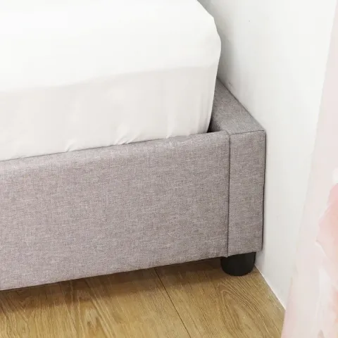 Tekkashop FDBF550 Modern Style Solid Wood Queen Size Divan Bed Base ...
