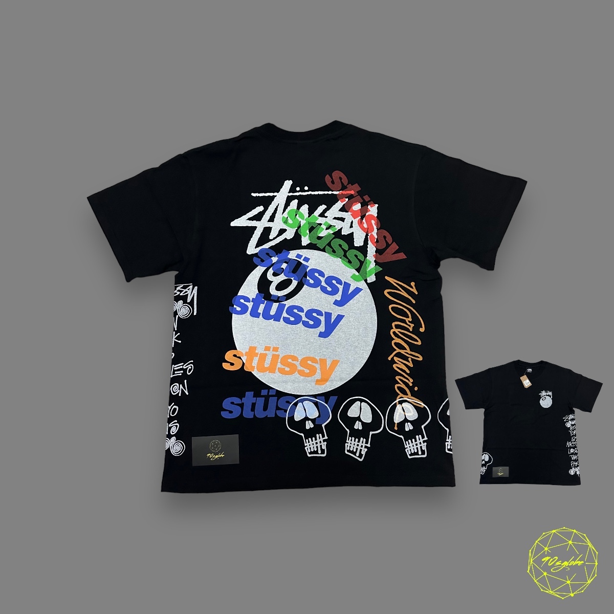 Stussy Printed Tee USA Oversize – 90sglobe Stussy Printed Tee USA Oversize – 90sglobe