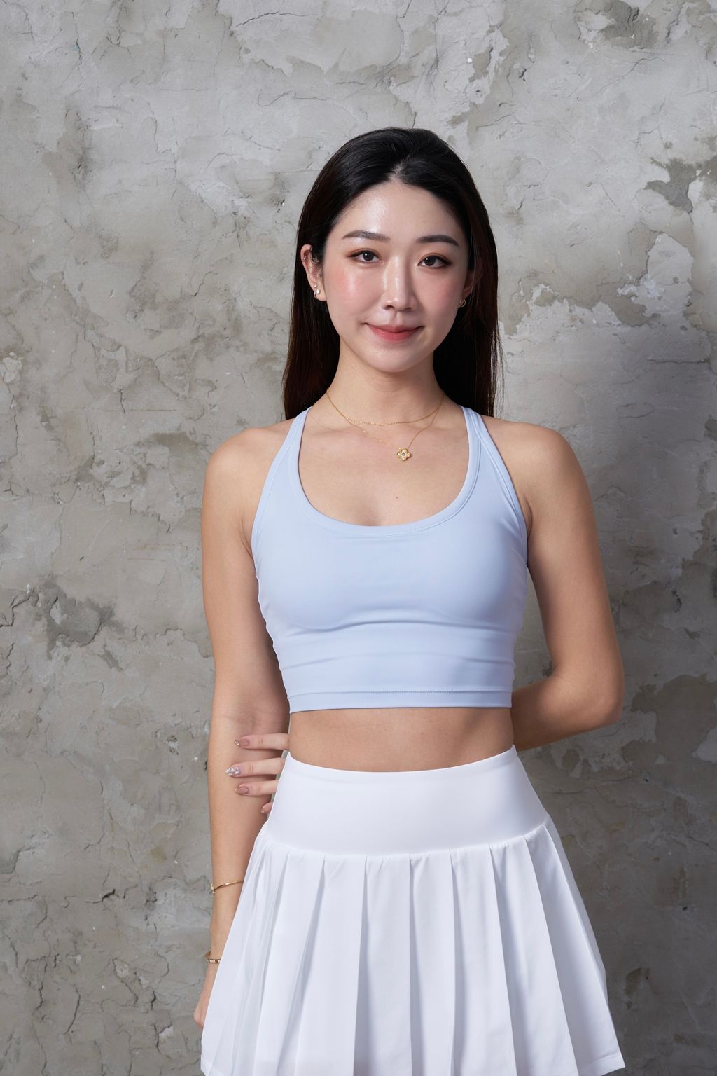 U領工字運動內衣 - 淺藍 – GRLZ LAB