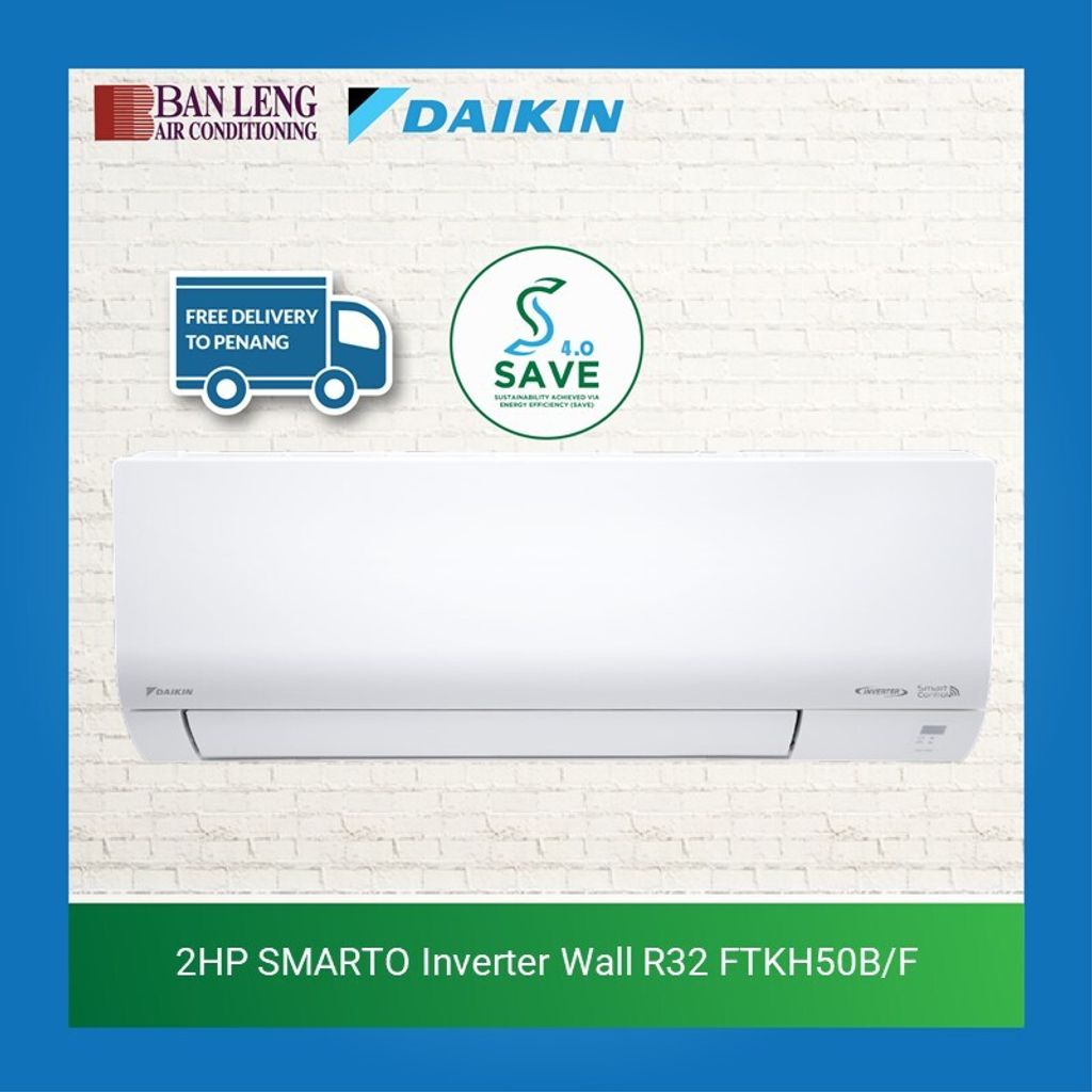 Daikin 2hp Wall R32 Smarto Premium Inverter With Built In Wifi