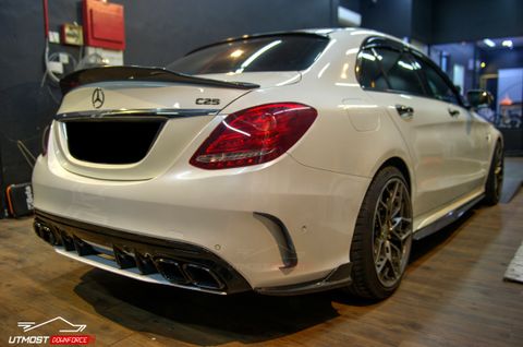 Mercedes Benz W205 C Class Carbon Rear Flics – Utmost Downforce Garage