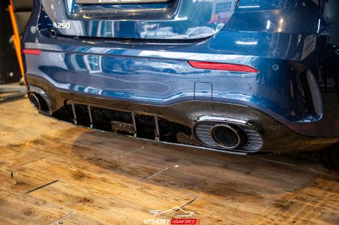 Mercedes Benz W177 A Class | AMG A35 | Rear Diffuser | Gloss Black ...