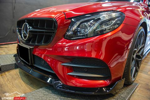 Mercedes Benz W213 E Class Pre Facelift B Design ABS Black Front Lip ...