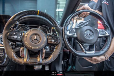 Mercedes Benz E63 AMG Steering in Matte Forged Carbon Finishing ...